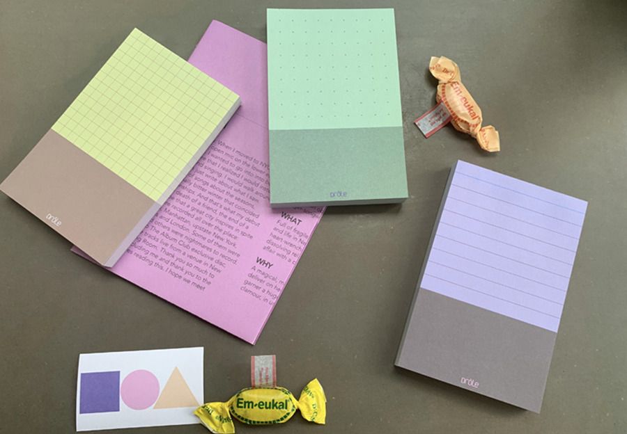 MochiThings: Color Block Split Memo Pad