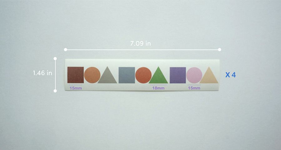 MochiThings: Color Block Shape Sticker v1