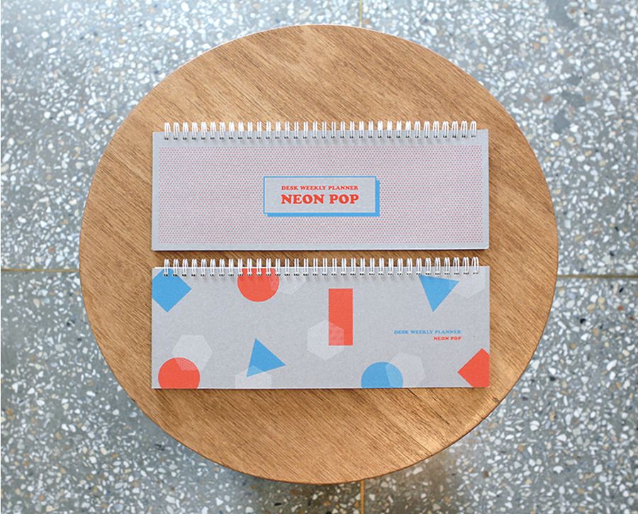 MochiThings: Neon Pop Desk Weekly Planner