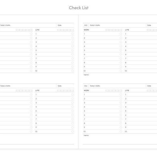 MochiThings: 365 Days Daily Checklist Planner