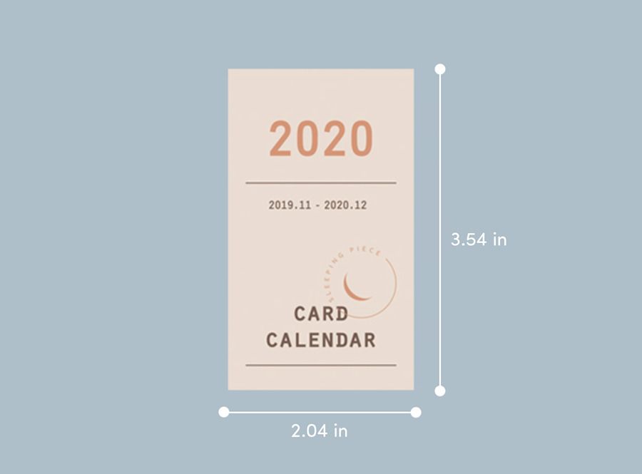 MochiThings: 2020 Your Record Card Calendar