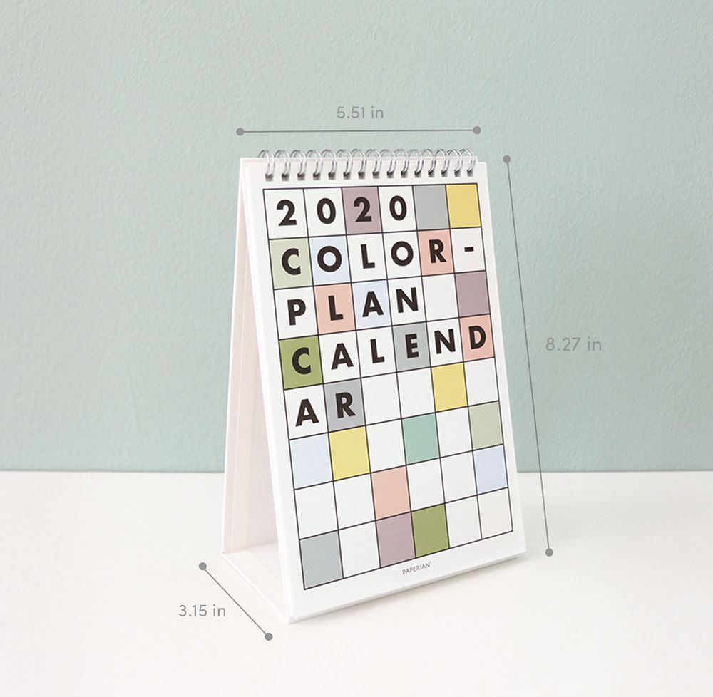 MochiThings: 2020 Color Plan Desk Calendar