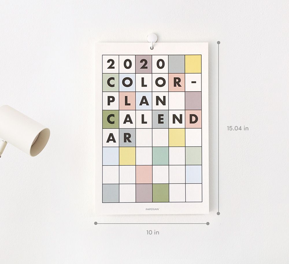 MochiThings: 2020 Color Plan Wall Calendar