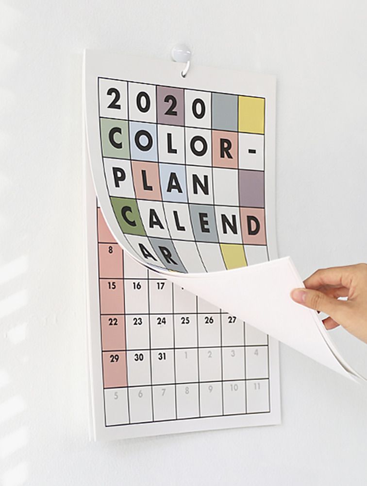 MochiThings: 2020 Color Plan Wall Calendar
