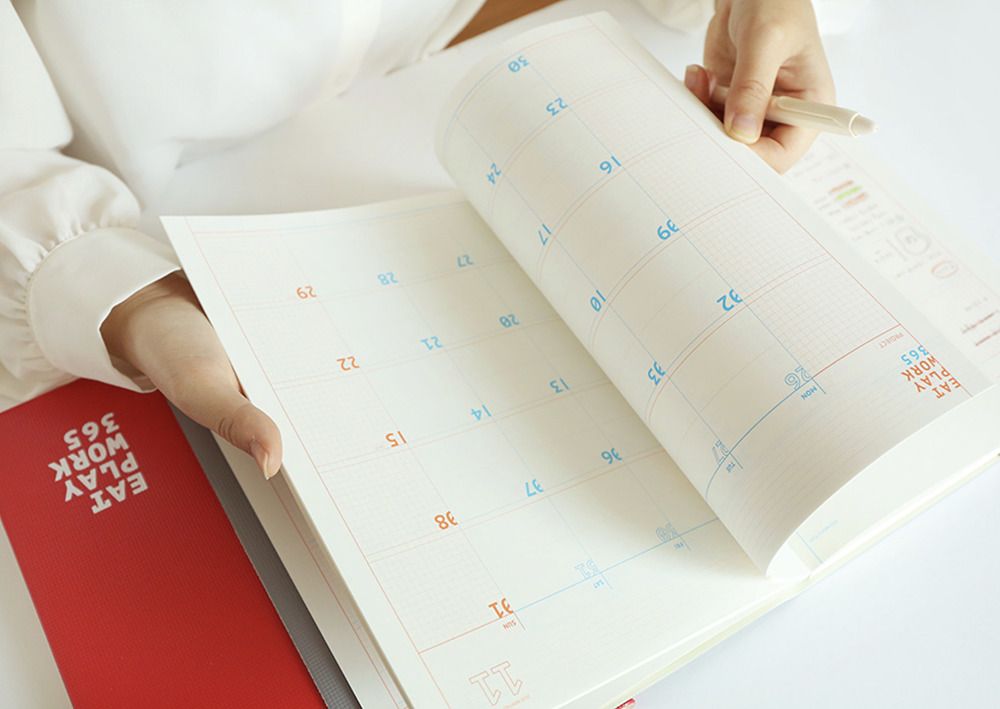 MochiThings: 2020 Large 365 Days Weekly Scheduler