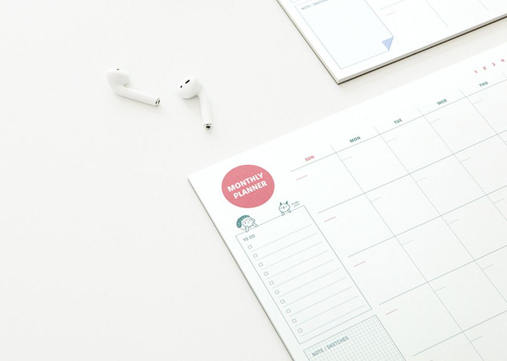 MochiThings: Hello Jane Monthly Schedule Pad