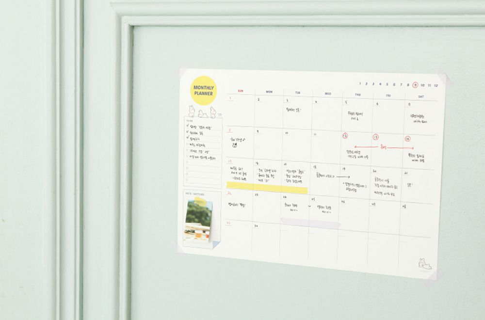 MochiThings: Hello Jane Monthly Schedule Pad