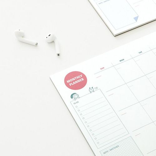 MochiThings: Hello Jane Monthly Schedule Pad