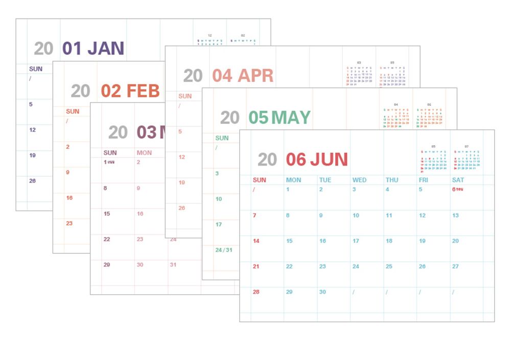 MochiThings: 2020 Prism Desk Calendar