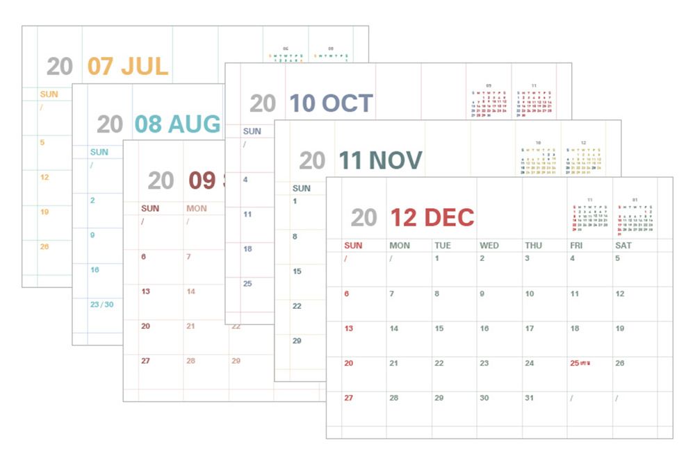 MochiThings: 2020 Prism Desk Calendar