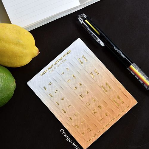 MochiThings: Color Wave Leather Index Sticker