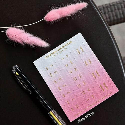 MochiThings: Color Wave Leather Index Sticker