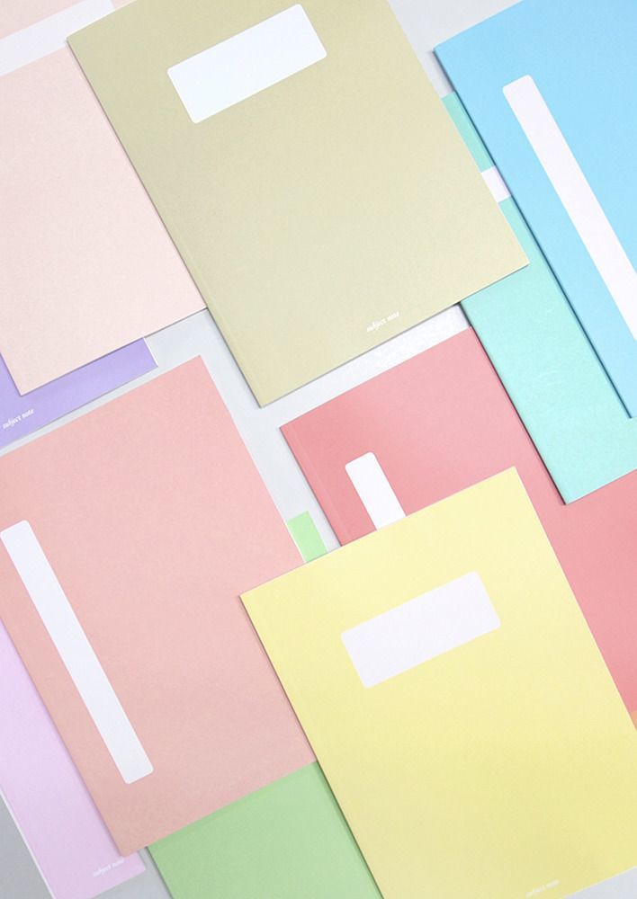 MochiThings: Pastel Simple Lined Notebook (Random)