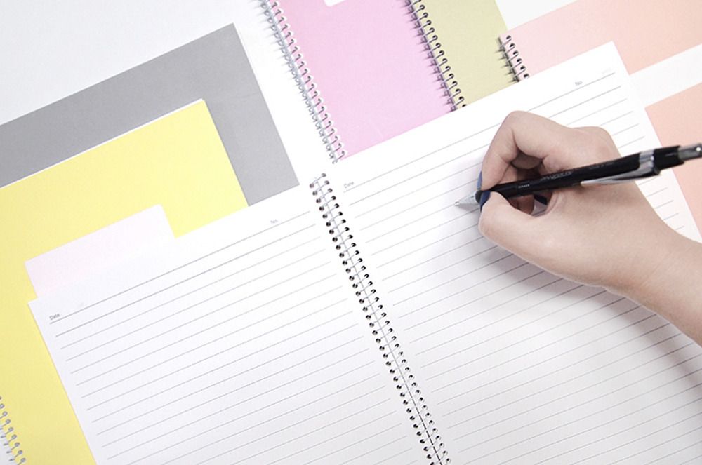 MochiThings: Pastel Spiral Lined Notebook Set of 4