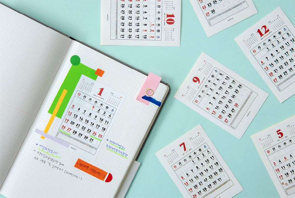 MochiThings: 2020 Mini Ardium Calendar Sticker
