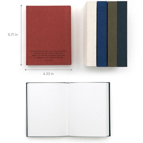 MochiThings: Natural Canvas Plain Notebook