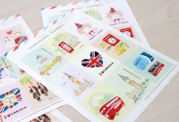 MochiThings: London Stamp Sticker