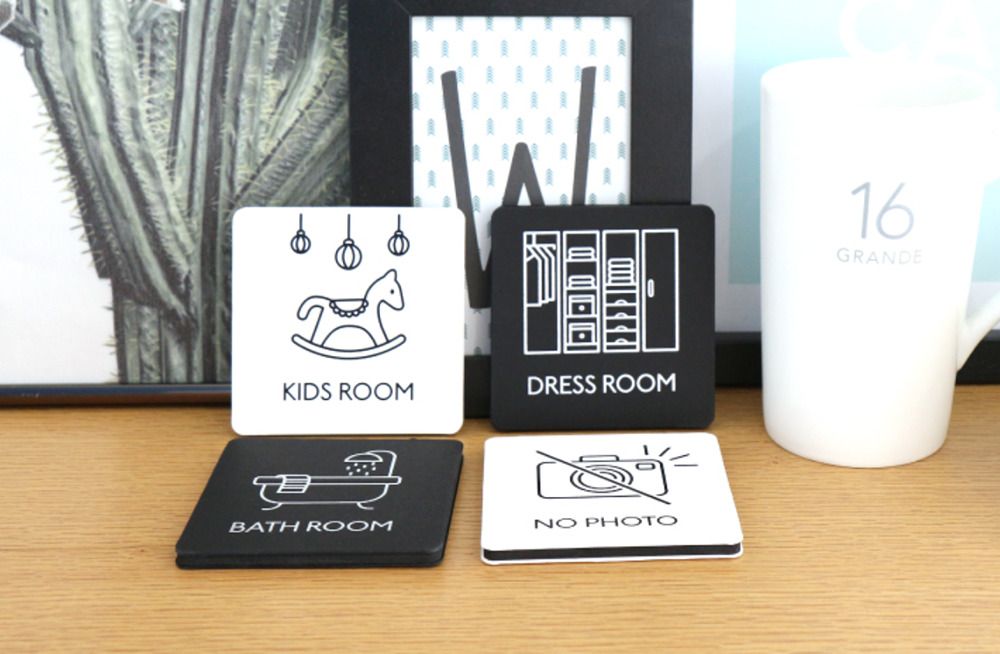 MochiThings: Ivory Pictogram Door Sign