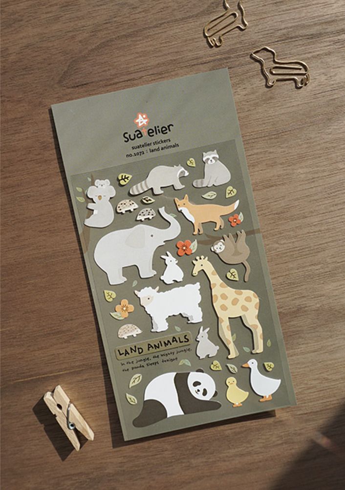 MochiThings: Land Animal Deco Sticker