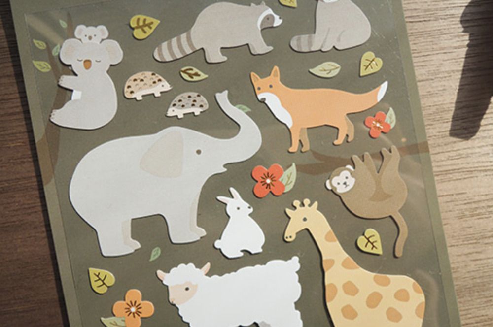 MochiThings: Land Animal Deco Sticker