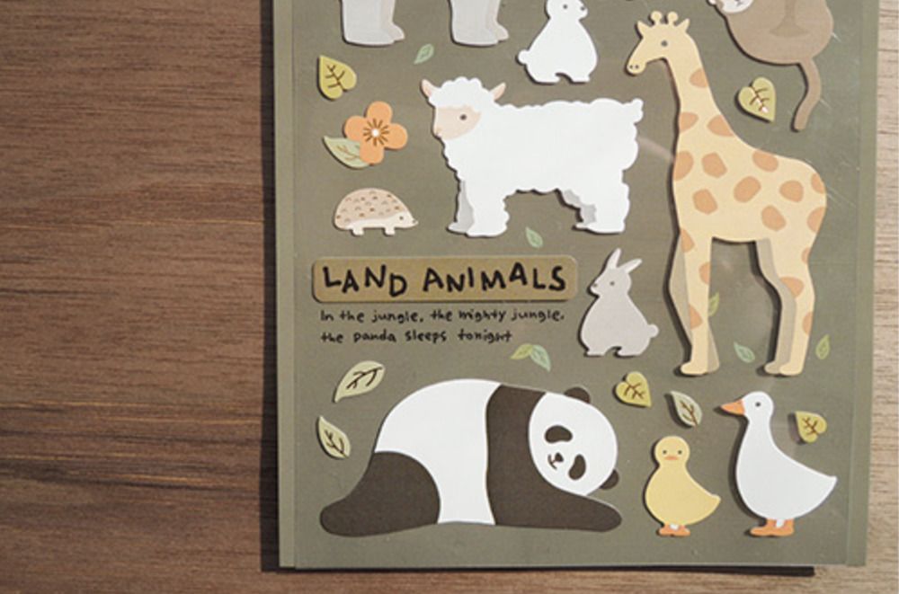 MochiThings: Land Animal Deco Sticker