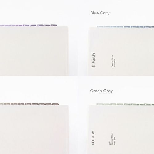 MochiThings: 2020 Gray Themed Calendar Index Sticker