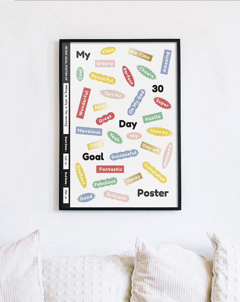 MochiThings: My Day Goal Poster v1