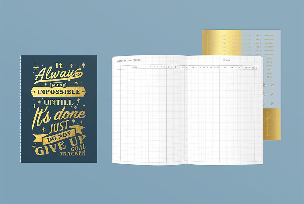 MochiThings: MYO A6 Goal Tracking Notebook