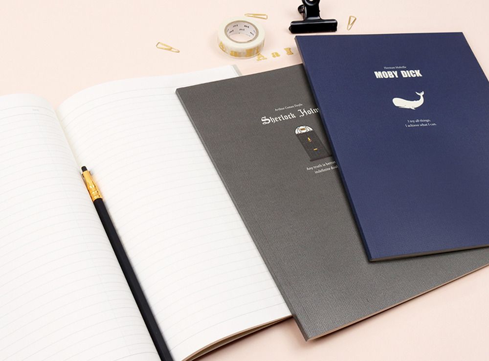 MochiThings: Large World Literature Lined Notebook