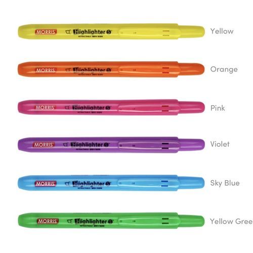 Basic Retractable Highlighter | mochithings