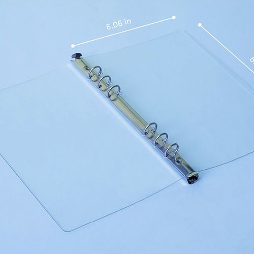 Slide Transparent 6 Ring A5 Cover Binder | mochithings