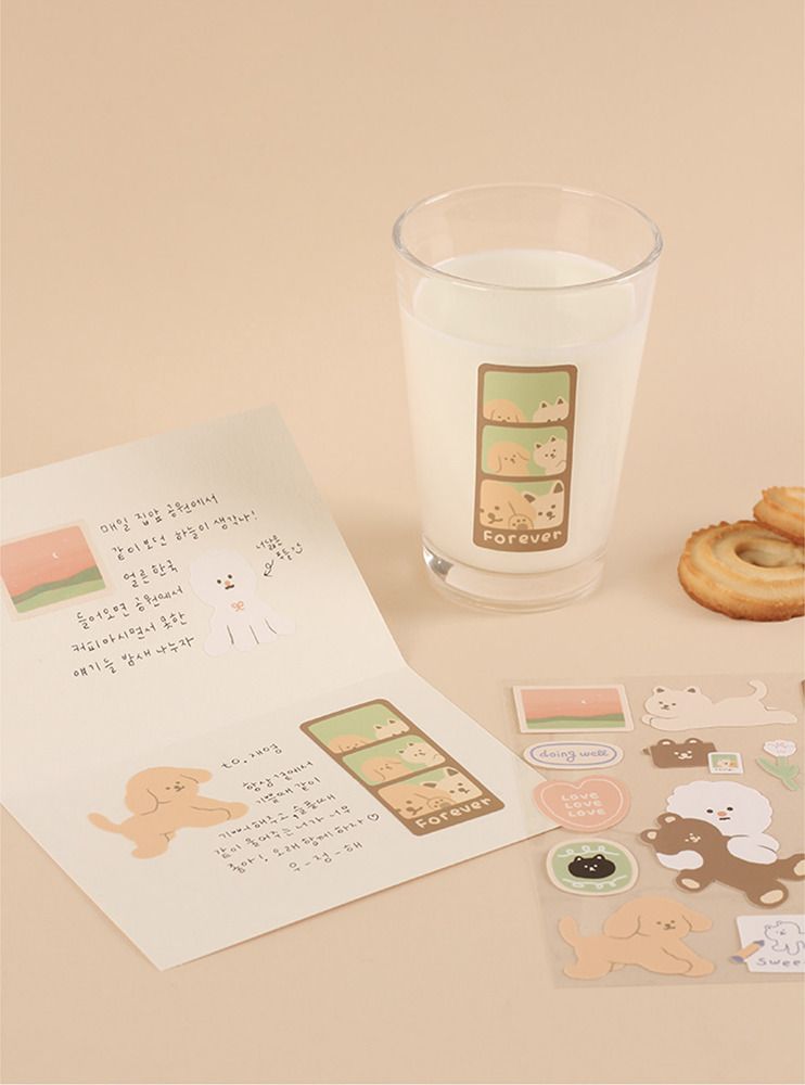 MochiThings: Cozy Animal Removable Deco Sticker