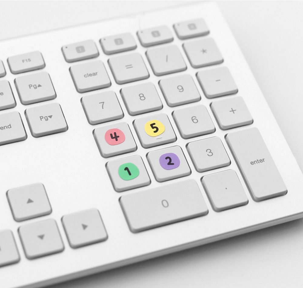 MochiThings: 4pcs Colorful Drawing Number Sticker Set