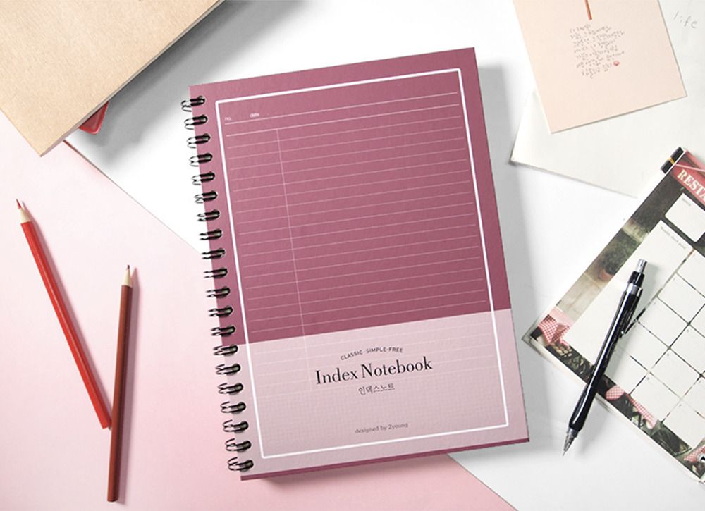 MochiThings: Colorful Index Notebook