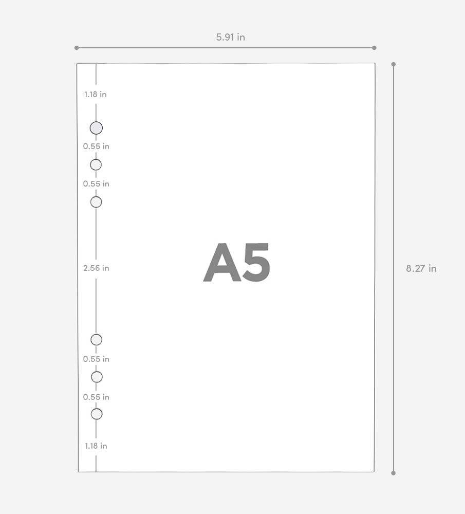 MochiThings: Double-sided 6 Ring A5 Pocket Refill