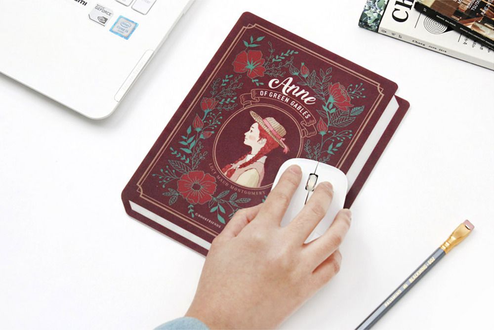 MochiThings: World Literature Book Cover Mouse Pad