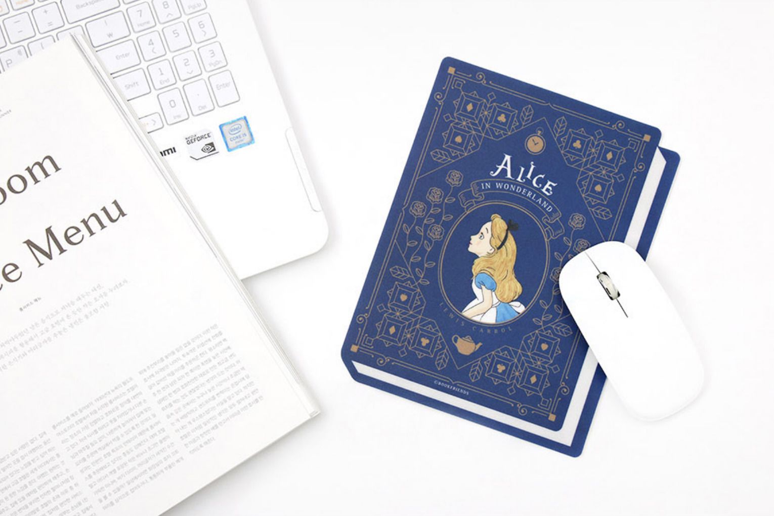 MochiThings: World Literature Book Cover Mouse Pad