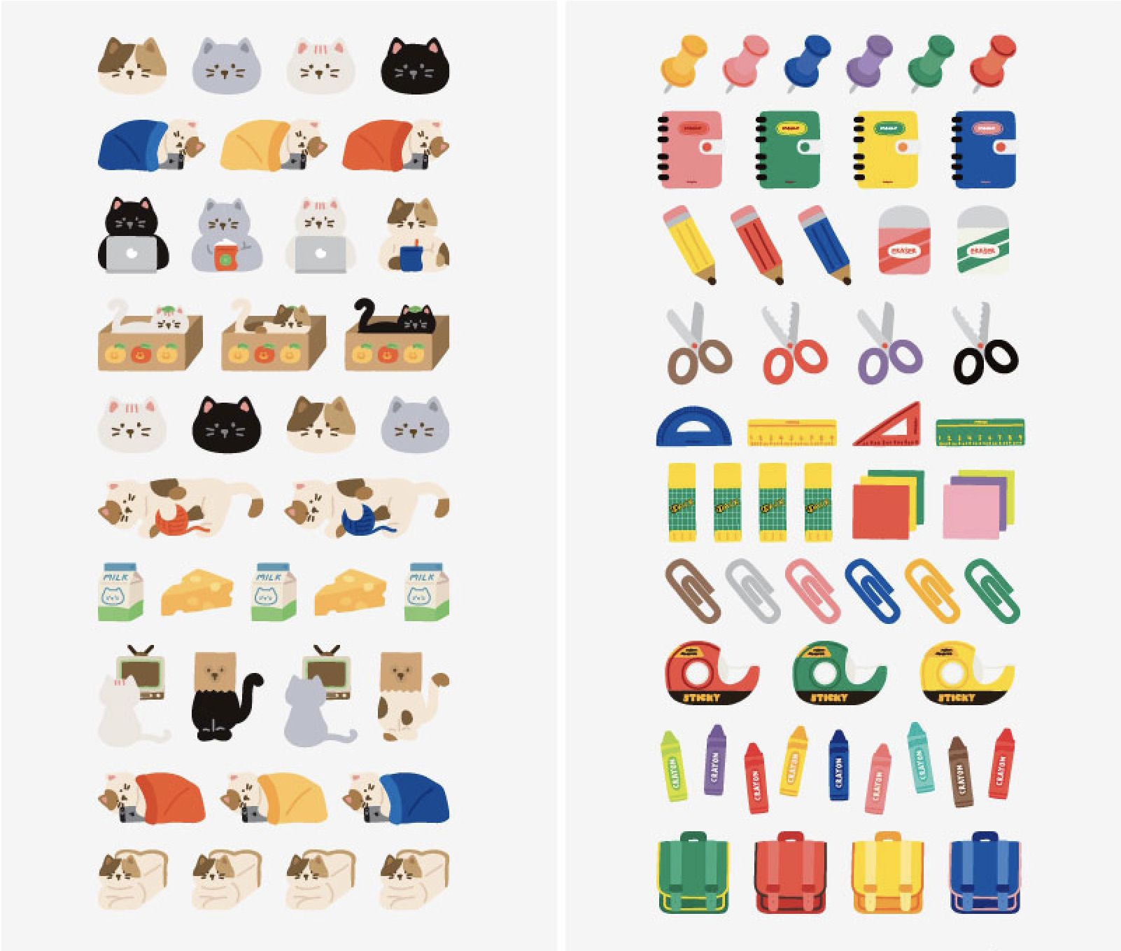 MochiThings: Mini Diary Removable Sticker v1