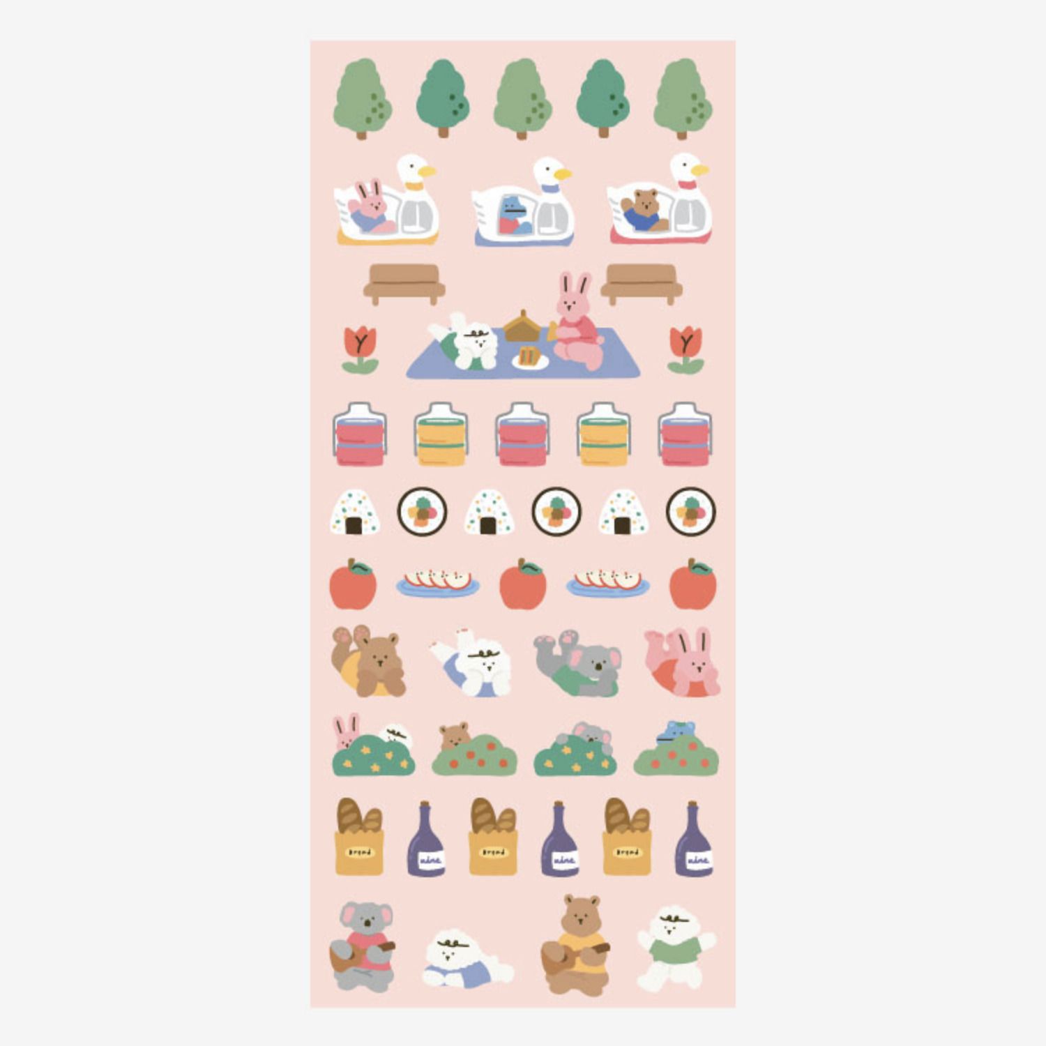 MochiThings: Mini Diary Removable Sticker v2